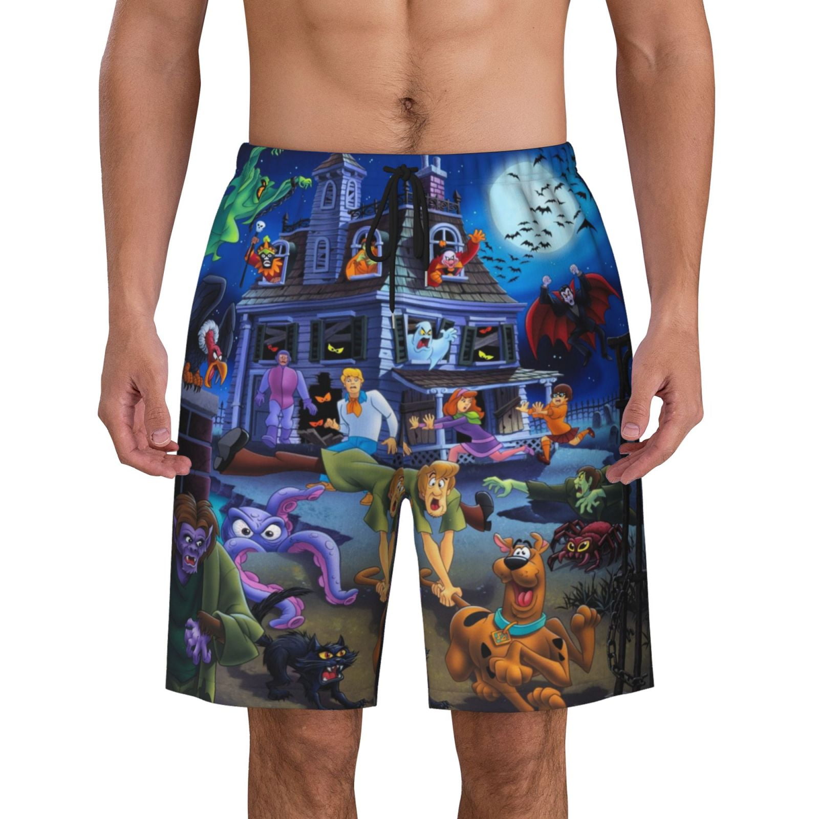 Scooby-Doo Men's Swim Trunks Quick Dry Board Shorts Bathing Suit ...