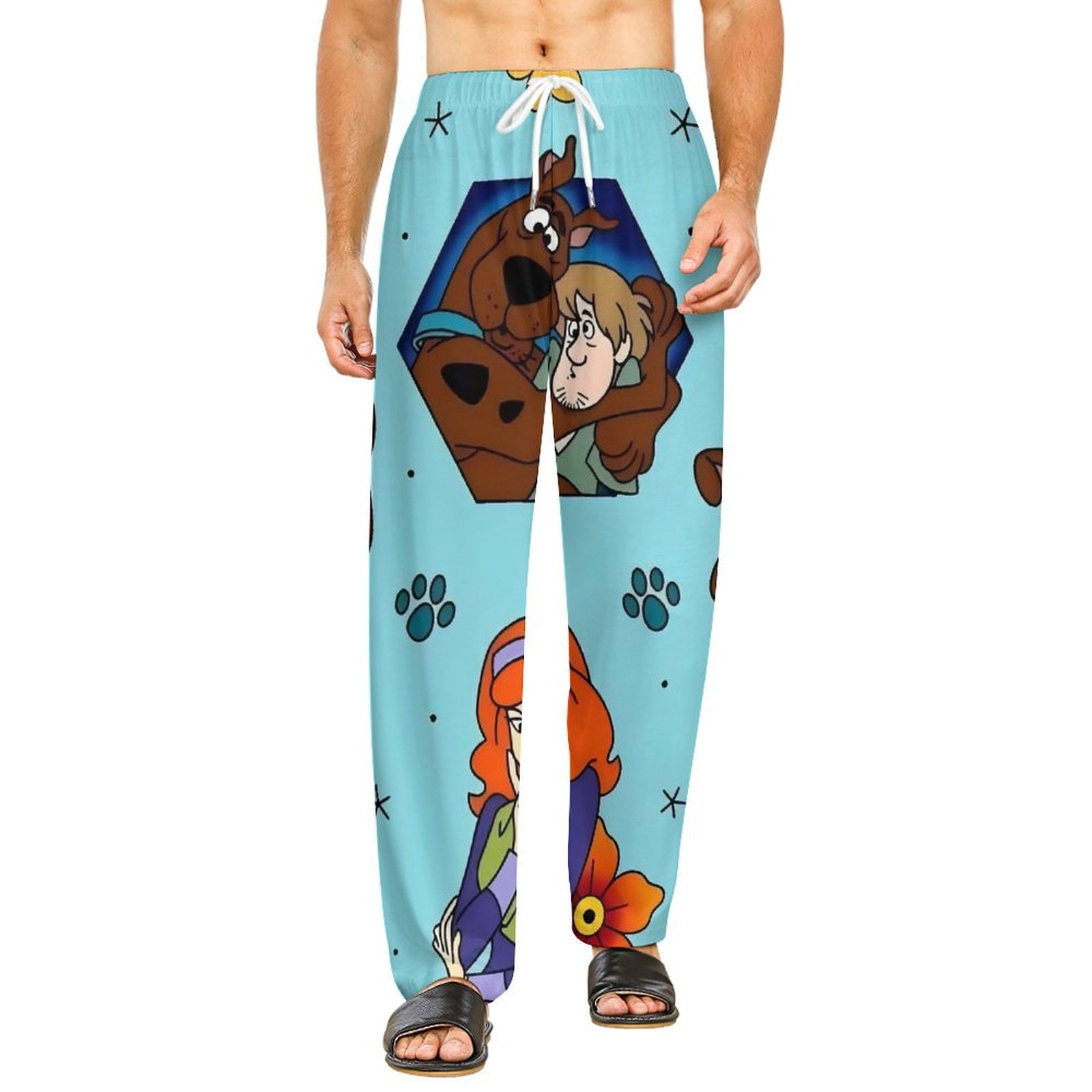 Scooby-Doo Men's elastic waist straight leg pajama pants L - Walmart.com