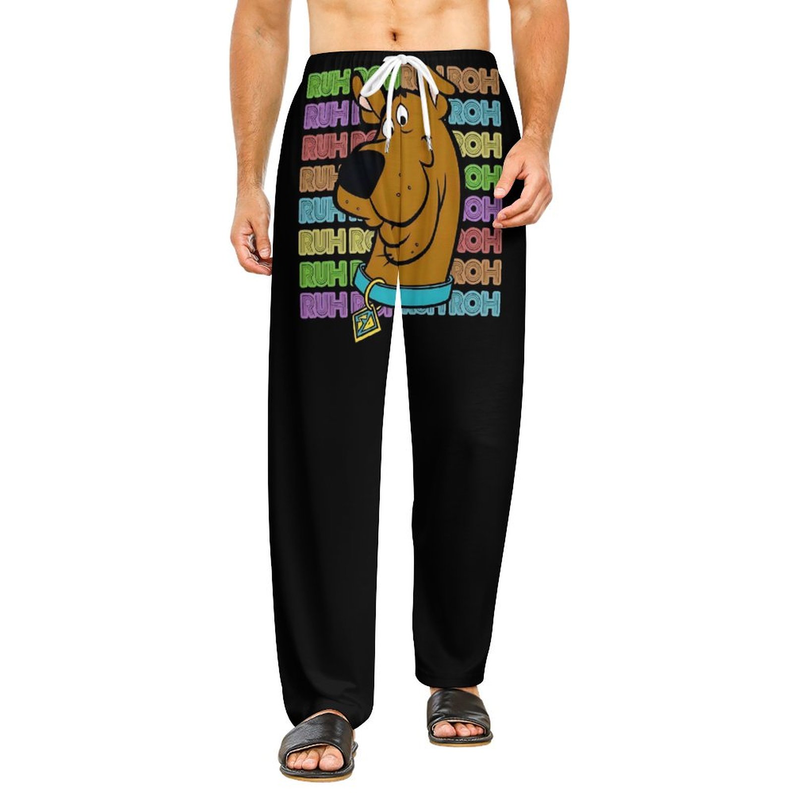 Scooby-Doo Men's elastic waist straight leg pajama pants L - Walmart.com