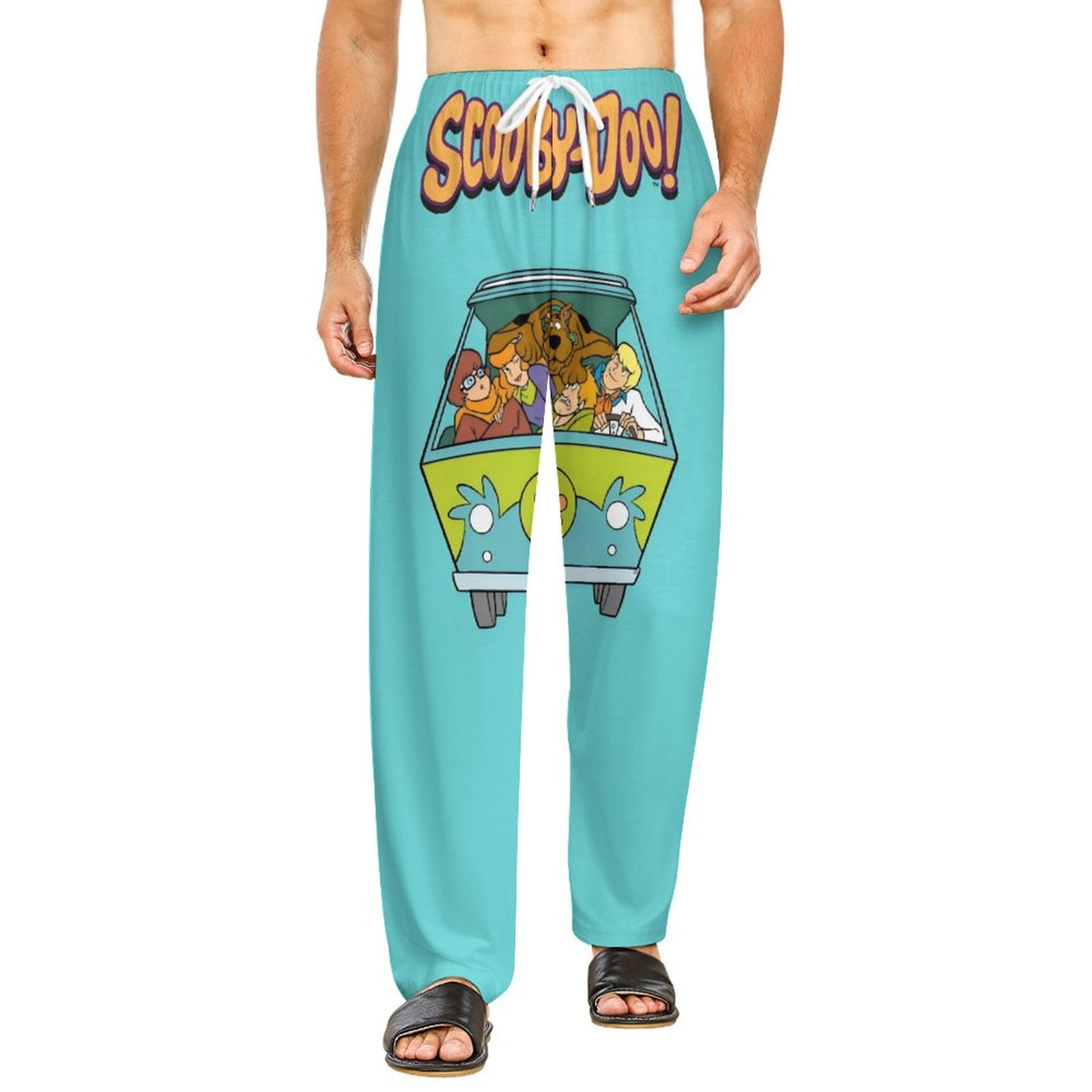 Scooby-Doo Men's elastic waist straight leg pajama pants M - Walmart.com