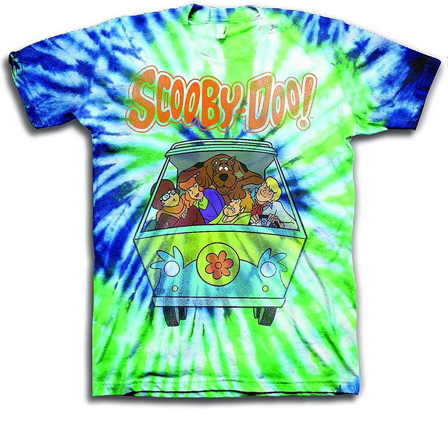 Scooby-Doo Mens Shirt, Classic Printed Cartoon Scooby Doo T-Shirt Tie ...