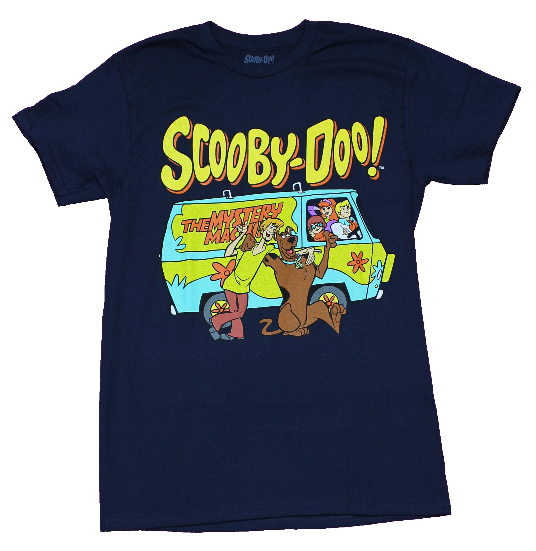 Scooby Doo Mens T-Shirt - Shaggy & Scooby Posed in Front of Van (Medium ...