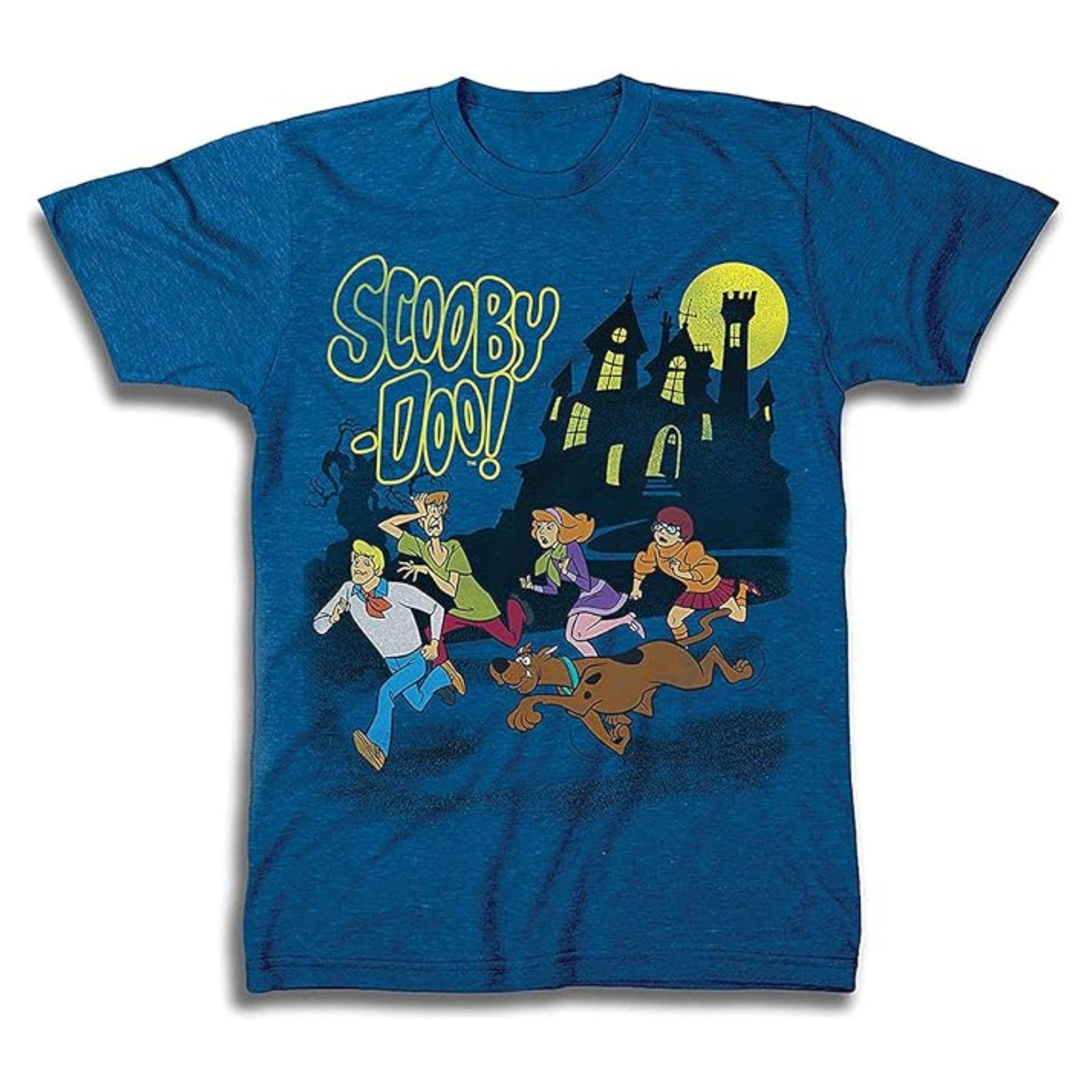 Scooby Doo Men's Graphic T-Shirt, Classic Crew Neck, Shaggy & Velma ...