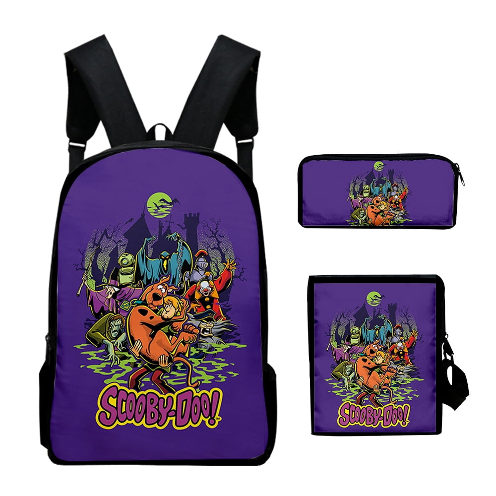 Scooby Doo Merch Backpack Rucksack Cosplay Zip Pack Schoolbag Daypacks ...