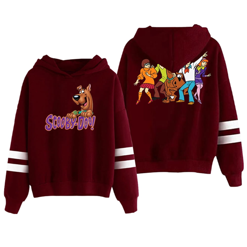 Scooby Doo Merch Cartoon Hoodie Pocketless Parallel Bars Sleeve ...