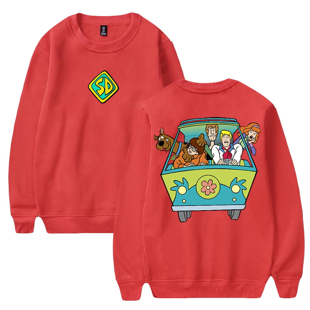 Scooby Doo Merch Cartoon Sweatshirt Crewneck Long Sleeve Streetwear ...