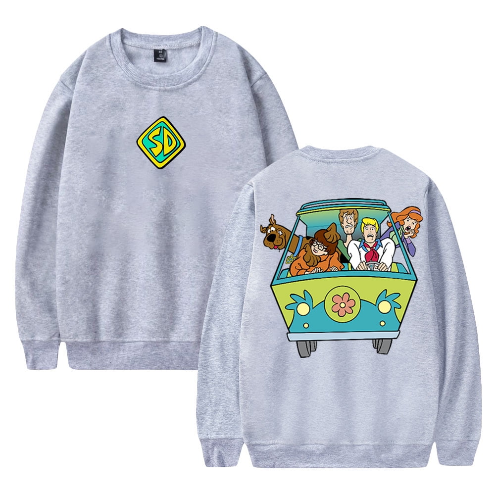 Scooby Doo Merch Cartoon Sweatshirt Crewneck Long Sleeve Streetwear ...