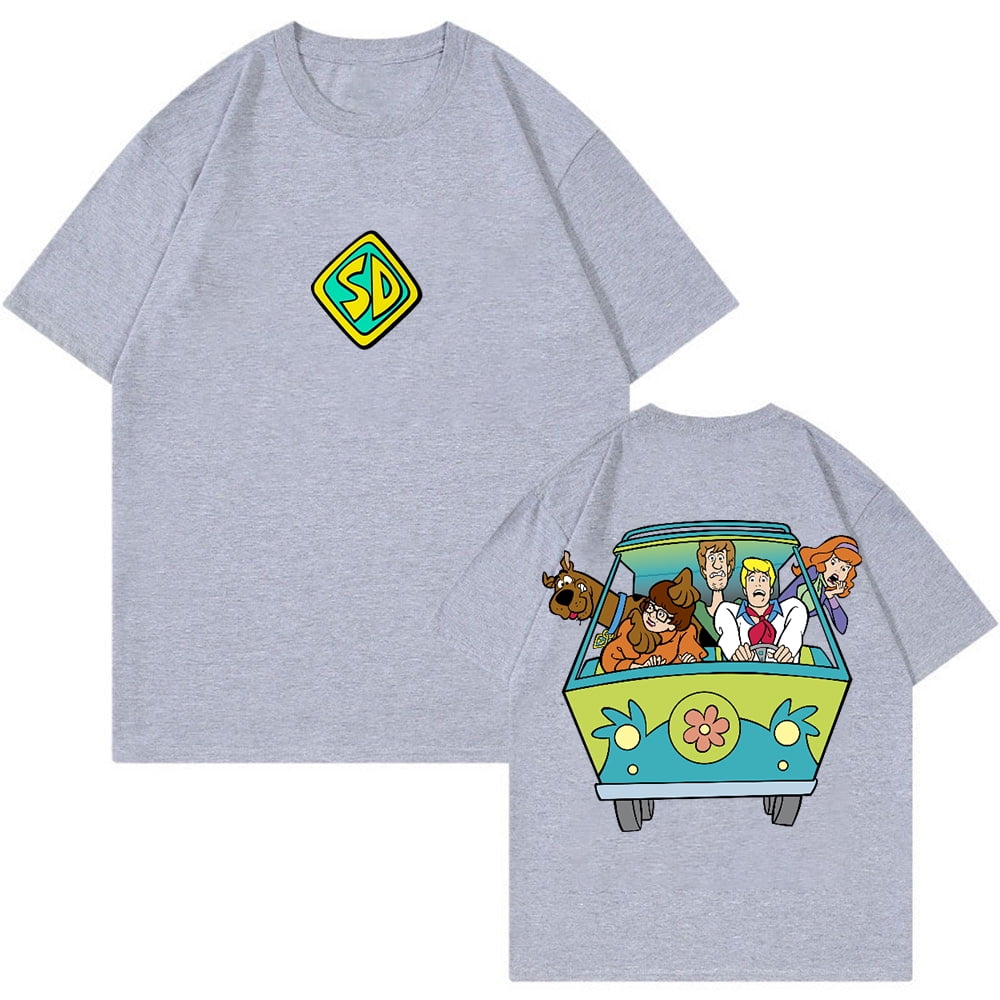 Scooby Doo Merch T-shirt Crewneck Short Sleeve Tee Women Men Streetwear ...