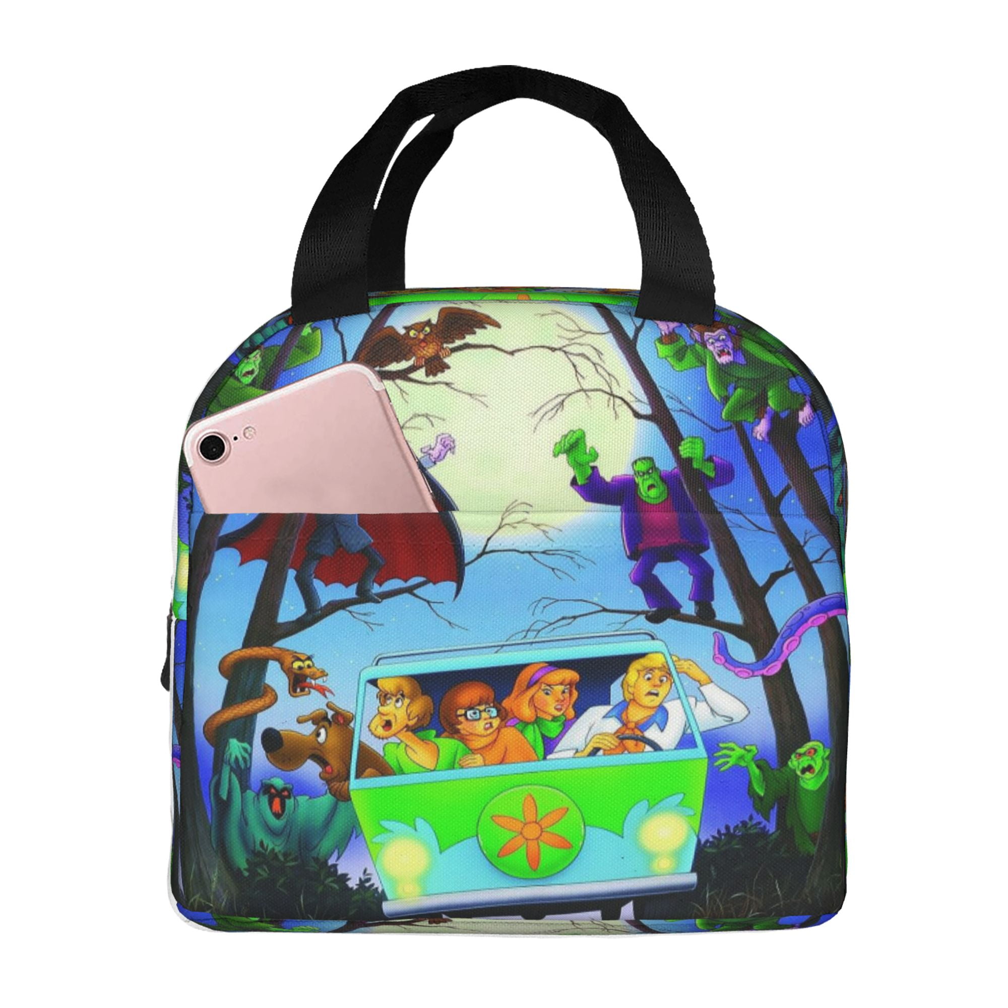 Scooby Doo Mystery Gang Lunch Bag Portable Tote Bag Insulated Lunch Box ...