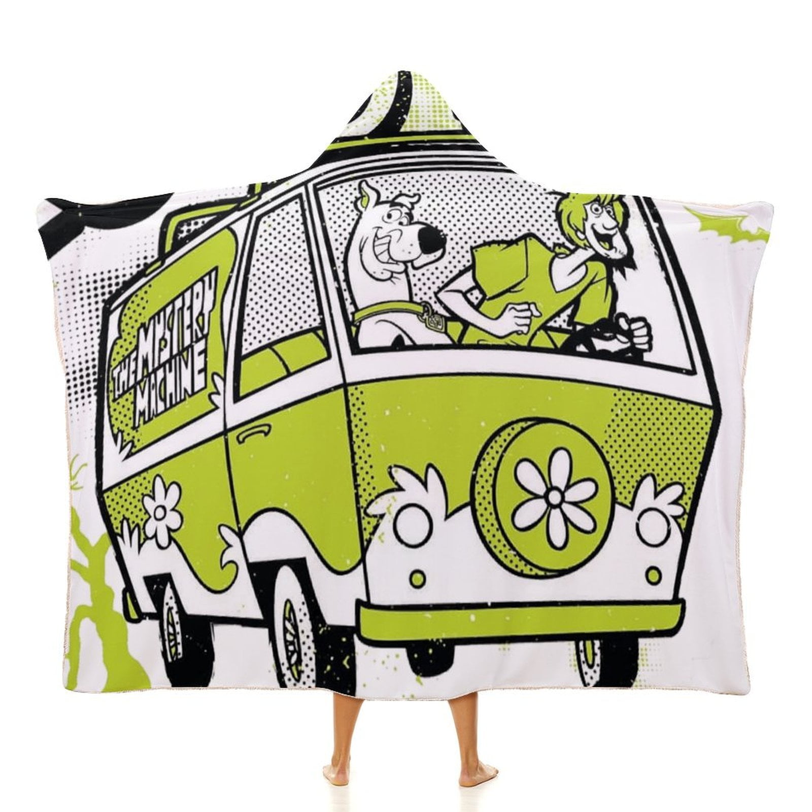 Scooby-Doo Mystery Gang Soft Fleece Warm Blanket Throw Fuzzy Wearable ...