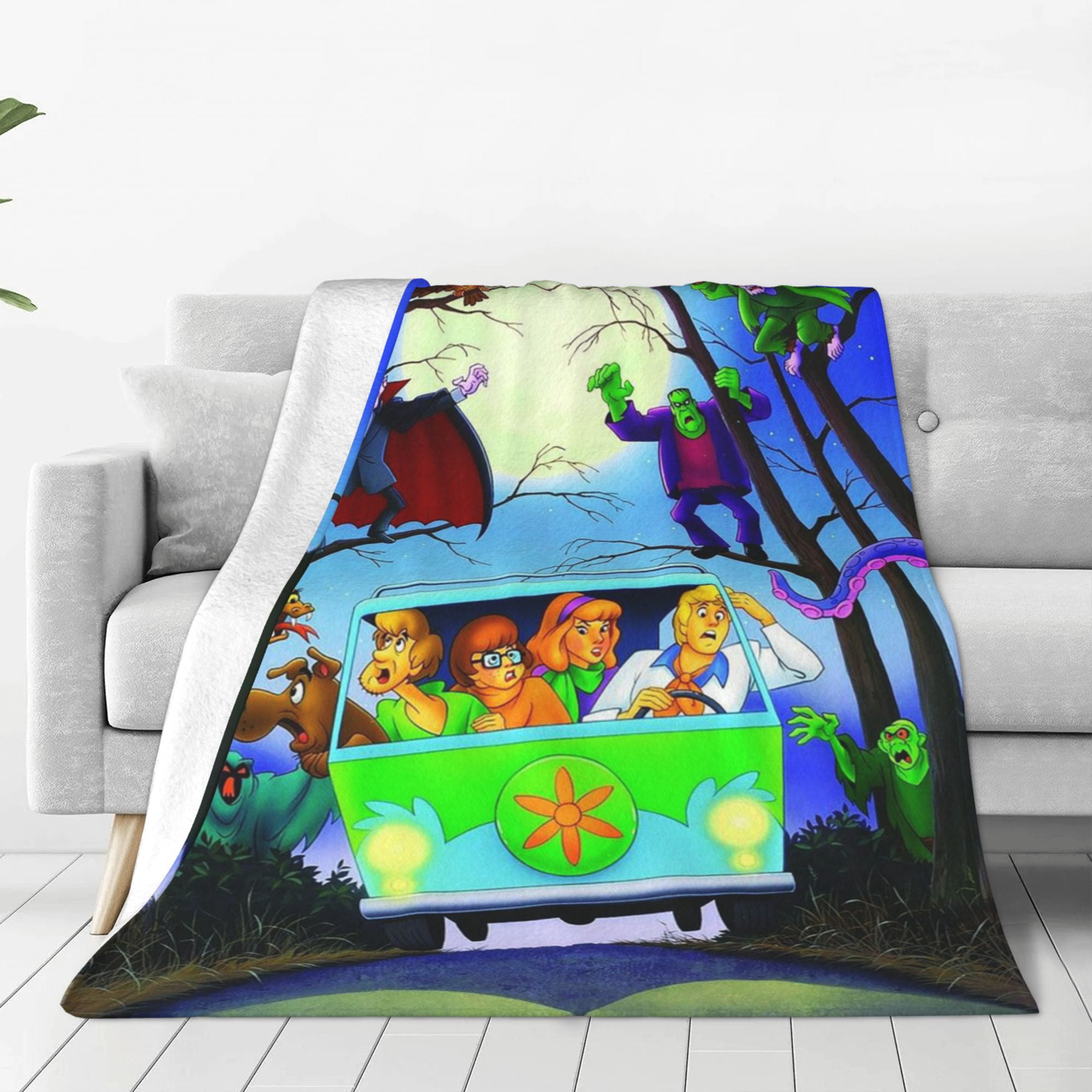 Scooby Doo Mystery Gang Soft Lightweight Bed Blankets Plush Fuzzy Cozy ...