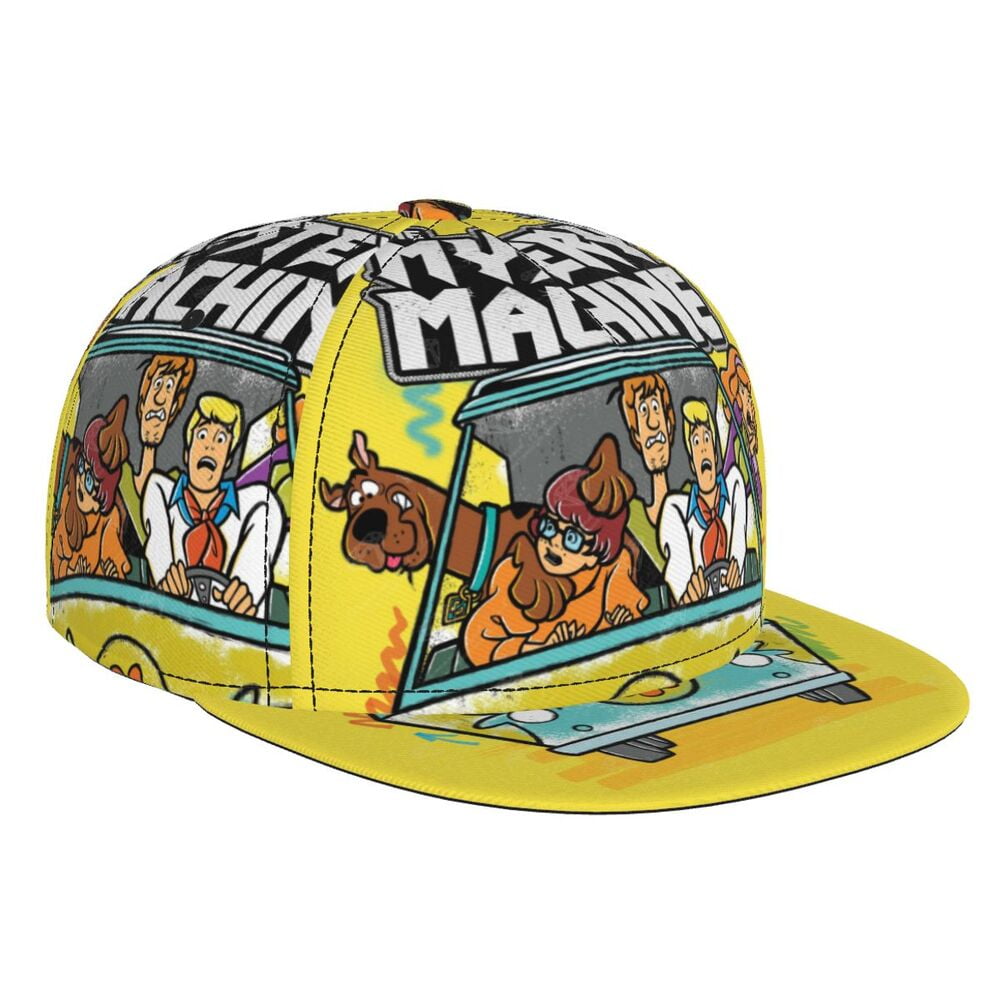 Scooby Doo Mystery Machine Adjustable Flat Brim Baseball Cap Snapback ...