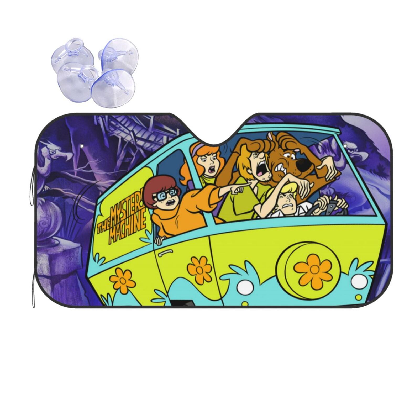 Scooby Doo Mystery Machine Car Windshield Sunshade Automotive Sun Shade ...