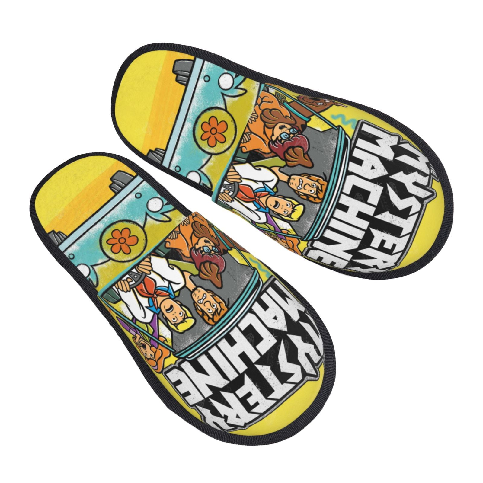 Scooby Doo Mystery Machine House Slippers Slip-On Indoor Memory Foam ...