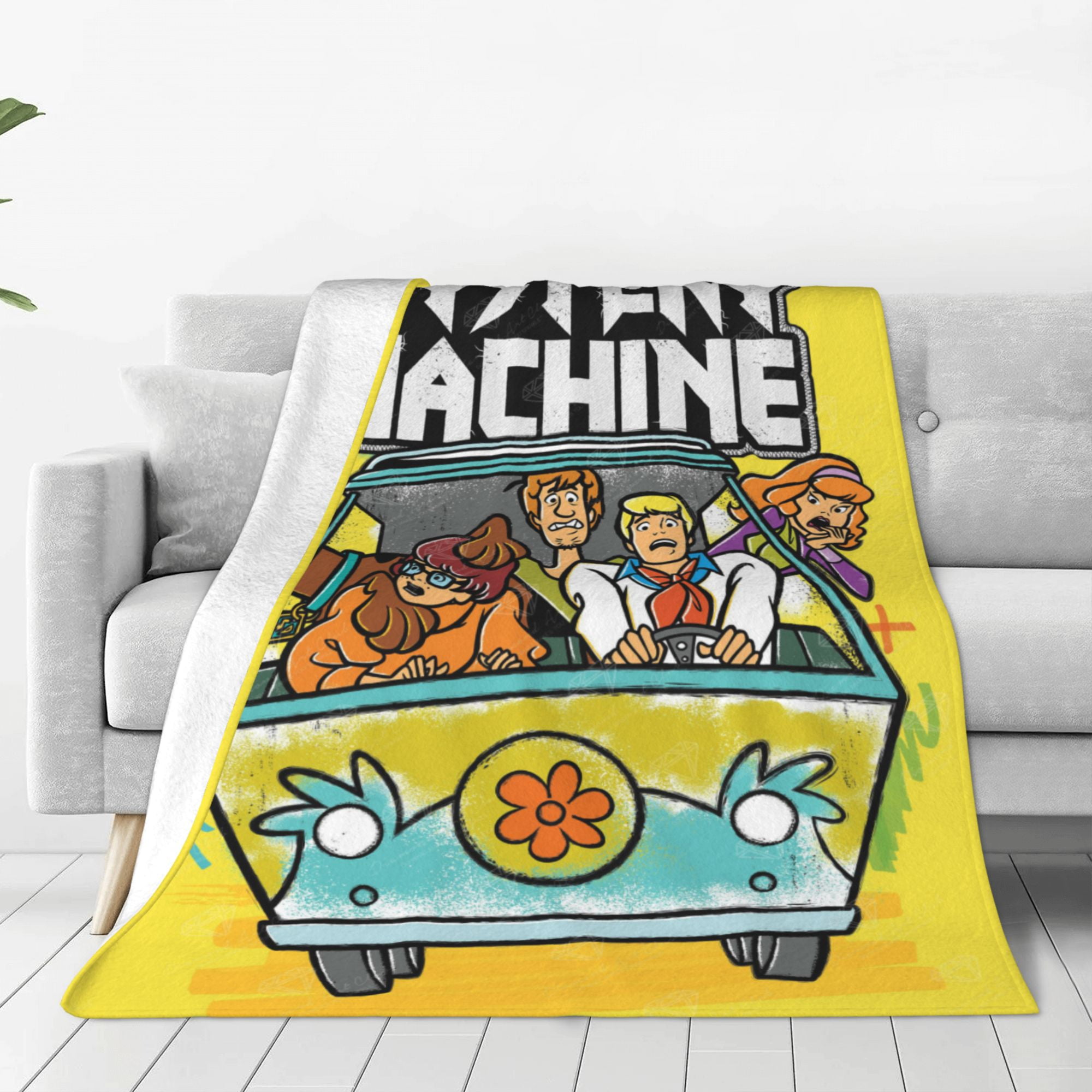 Scooby Doo Mystery Machine Soft Lightweight Bed Blankets Plush Fuzzy ...