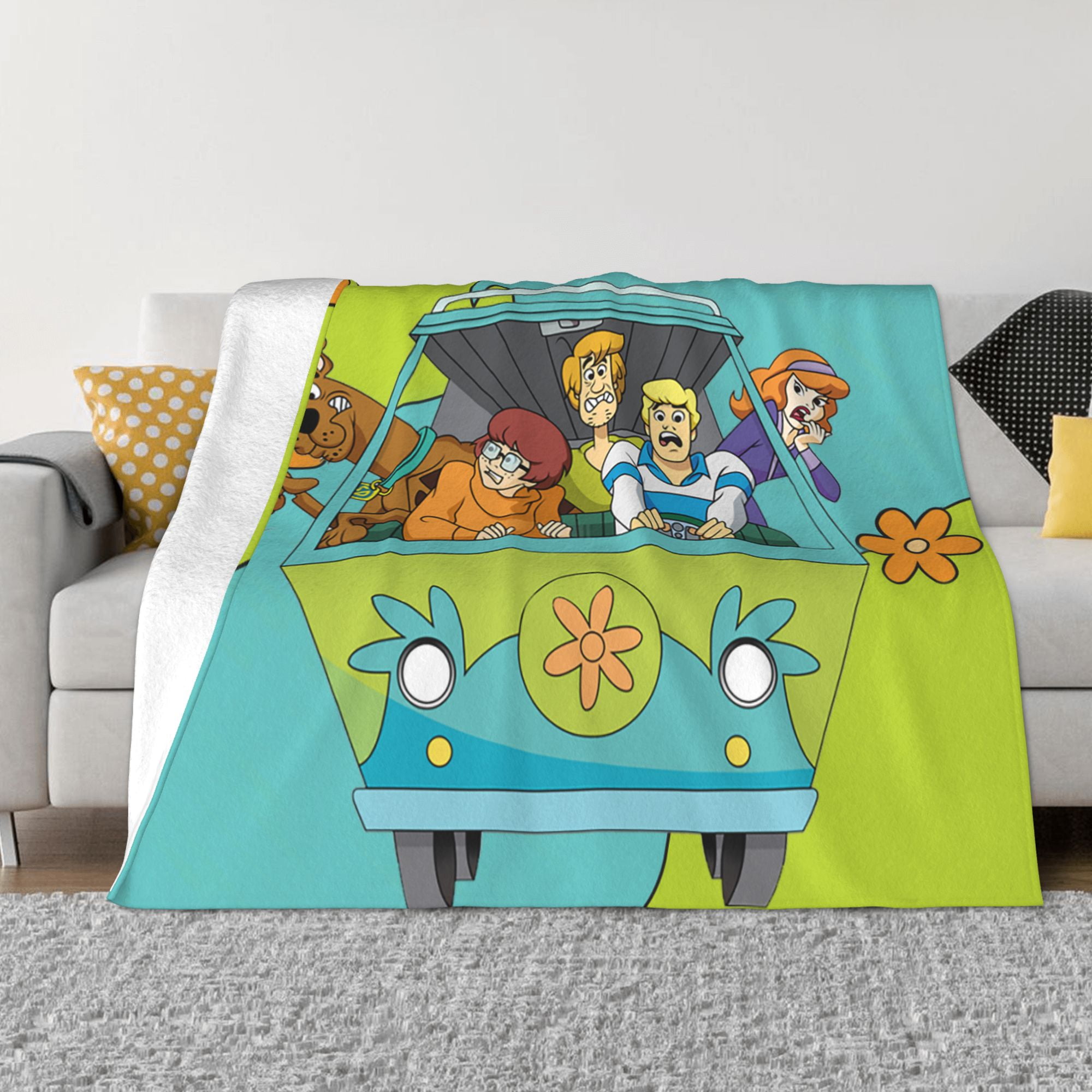 Scooby-Doo Mystery Machine Soft Lightweight Bed Blankets Plush Fuzzy ...