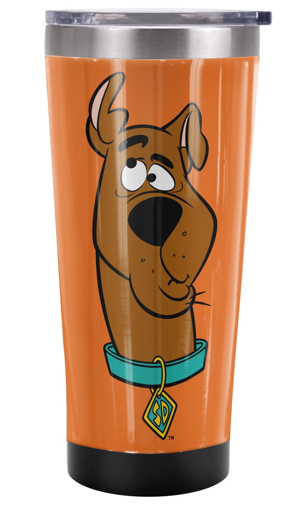 Scooby-Doo Official Confused Scoob 20 oz Travel Tumbler, Stainless ...