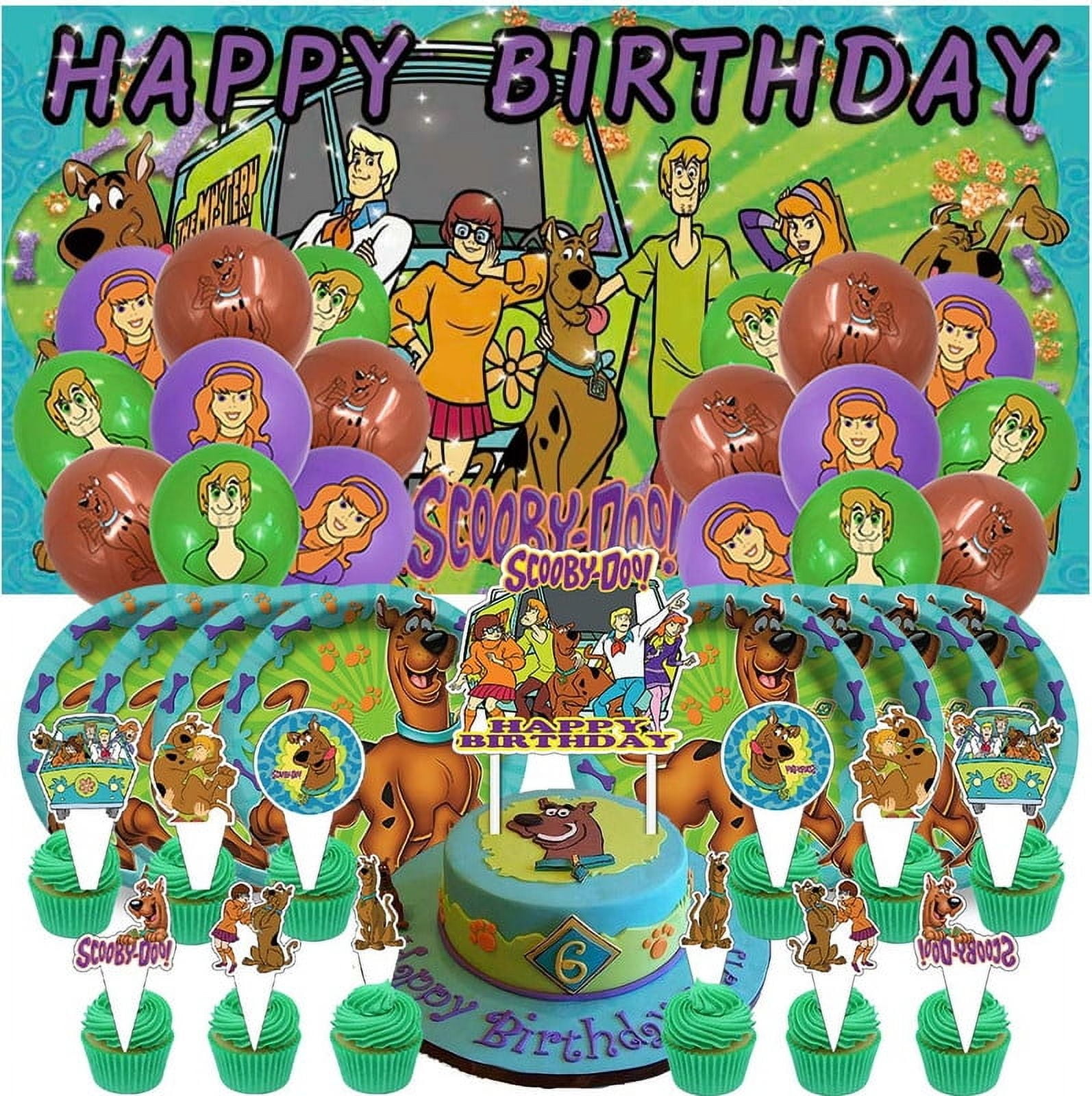 Scooby Doo Party Supplies Set Balloons Plates Tableware Decorations ...