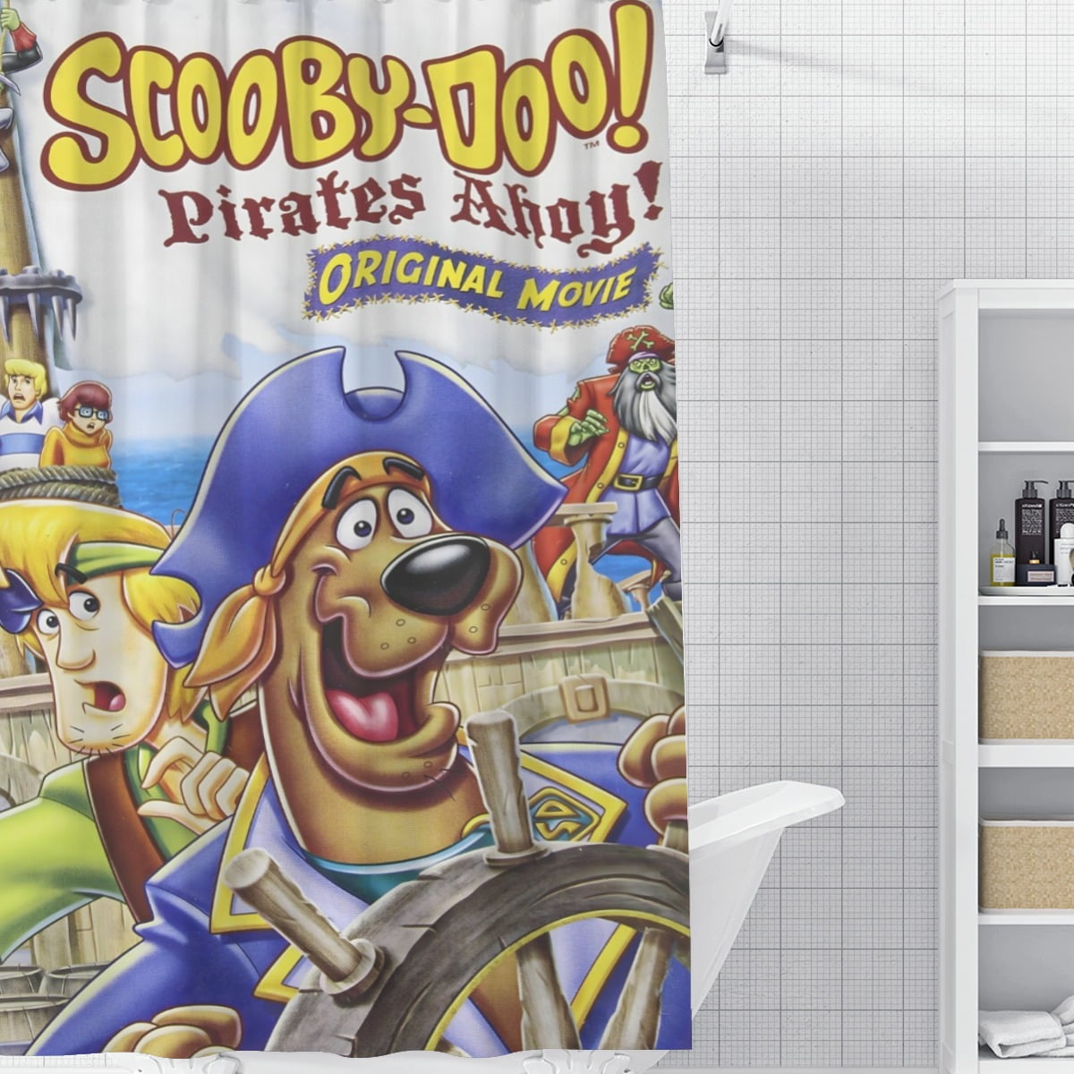 Scooby Doo Pirates-theme Bathroom Shower Curtain Home Decor,Bath ...