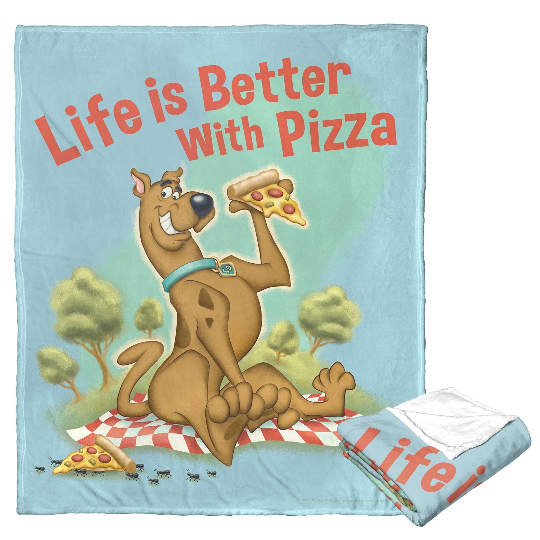 Scooby Doo Pizza Is Life Kids Silk Touch Throw Blanket - Walmart.com