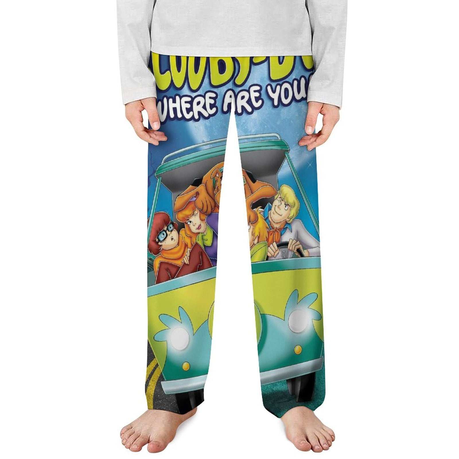 Scooby Doo Poster Children's Pajamas Lounge Straight Leg Sleeping Pants ...