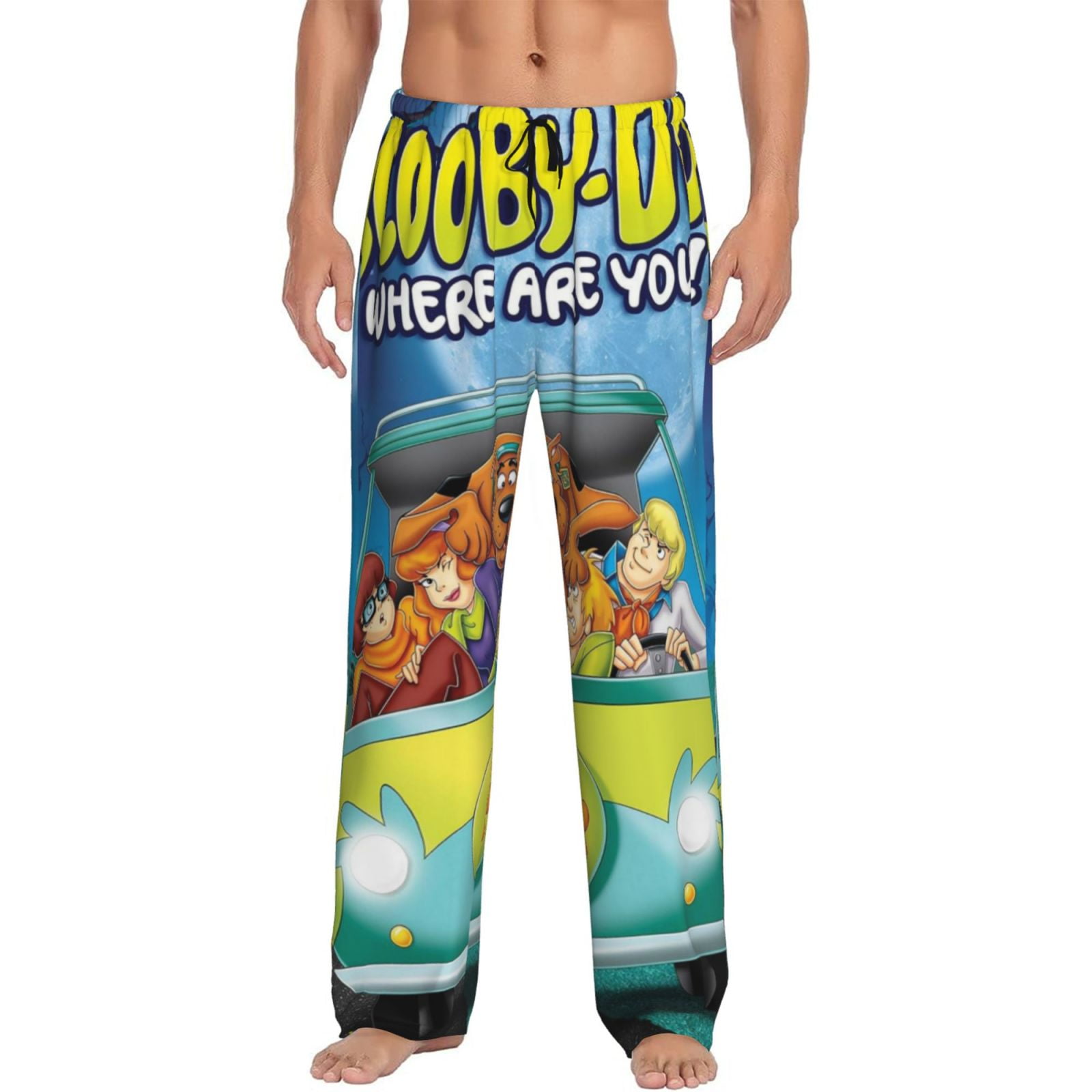 Scooby Doo Poster Men's Pajama Pants With Pockets Fashion Cozy Daily ...