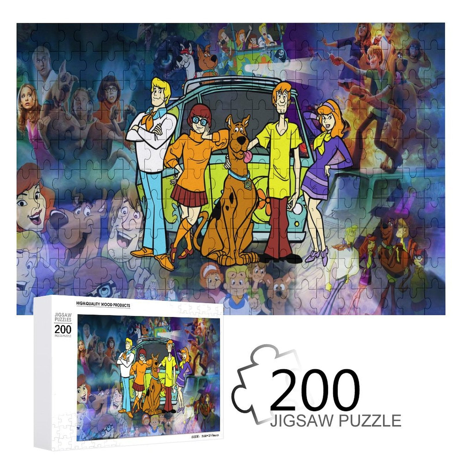 Scooby-Doo Puzzle Enthusiasts, 200 PCS Jigsaw Puzzle - Walmart.com