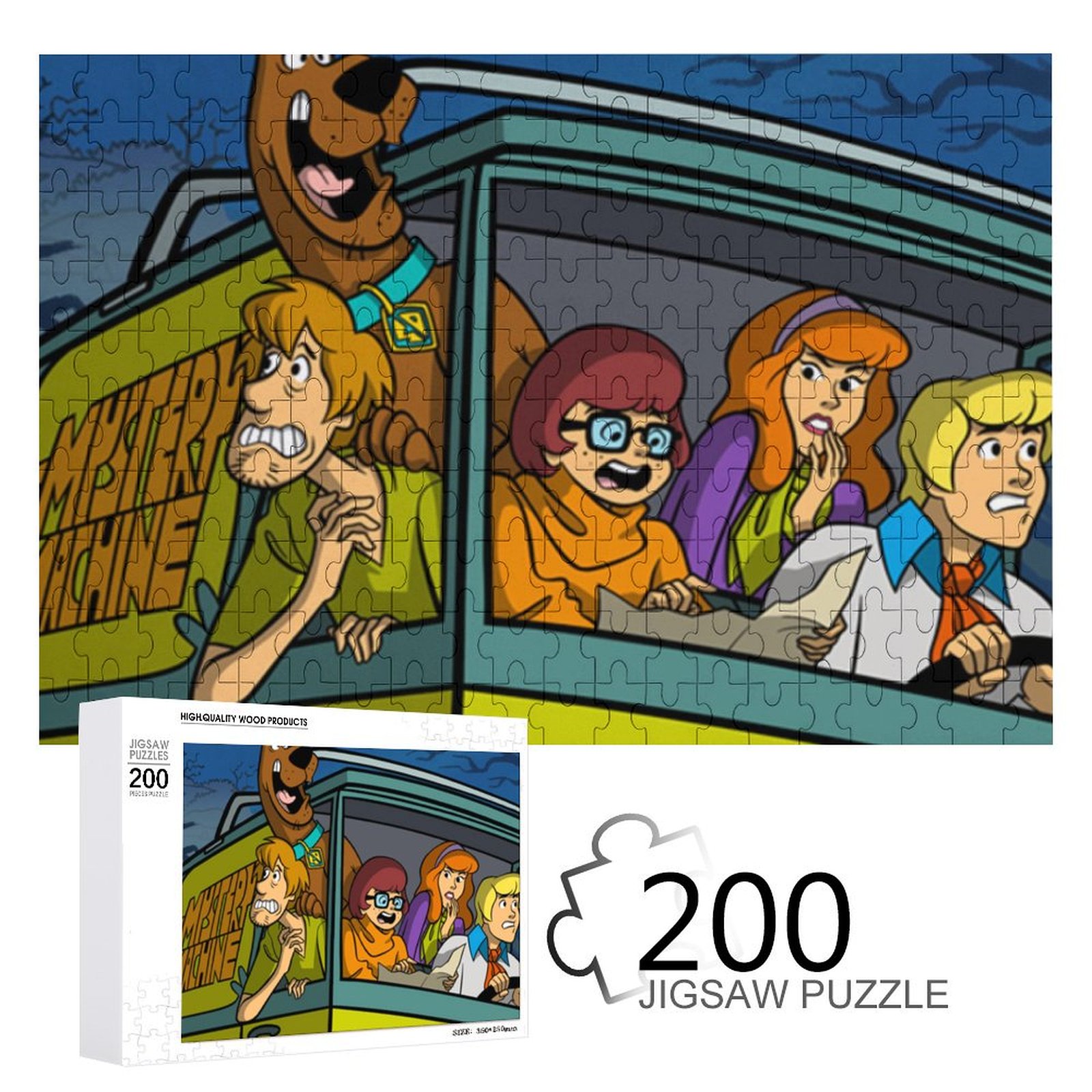 Scooby-Doo Puzzle For Adults & Kids - 200 PCS Jigsaw Puzzle - Walmart.com