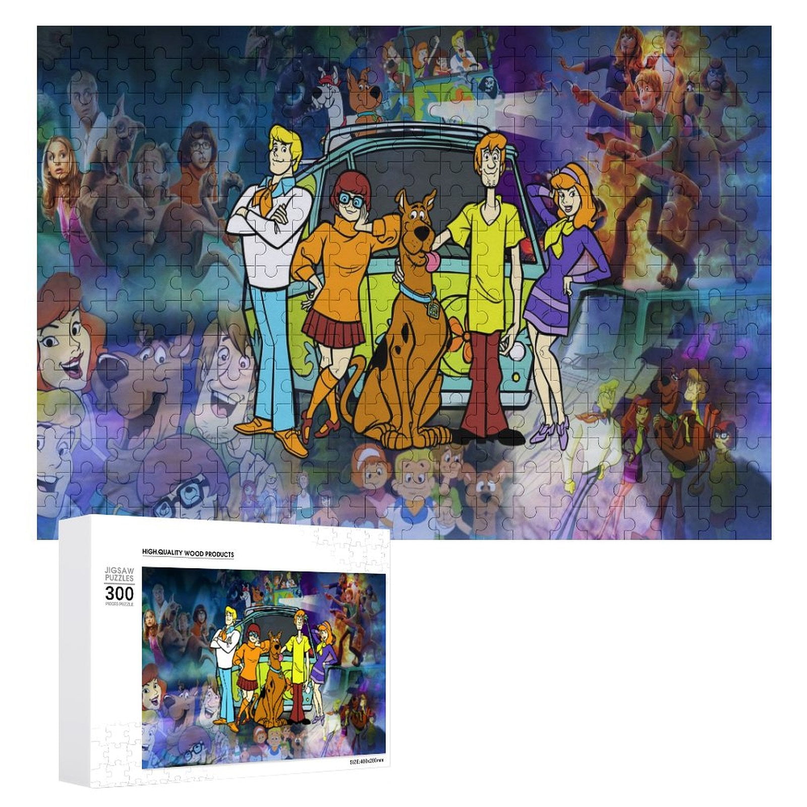 Scooby-Doo Puzzle For Adults & Kids - 300 PCS Jigsaw Puzzle For Boys ...