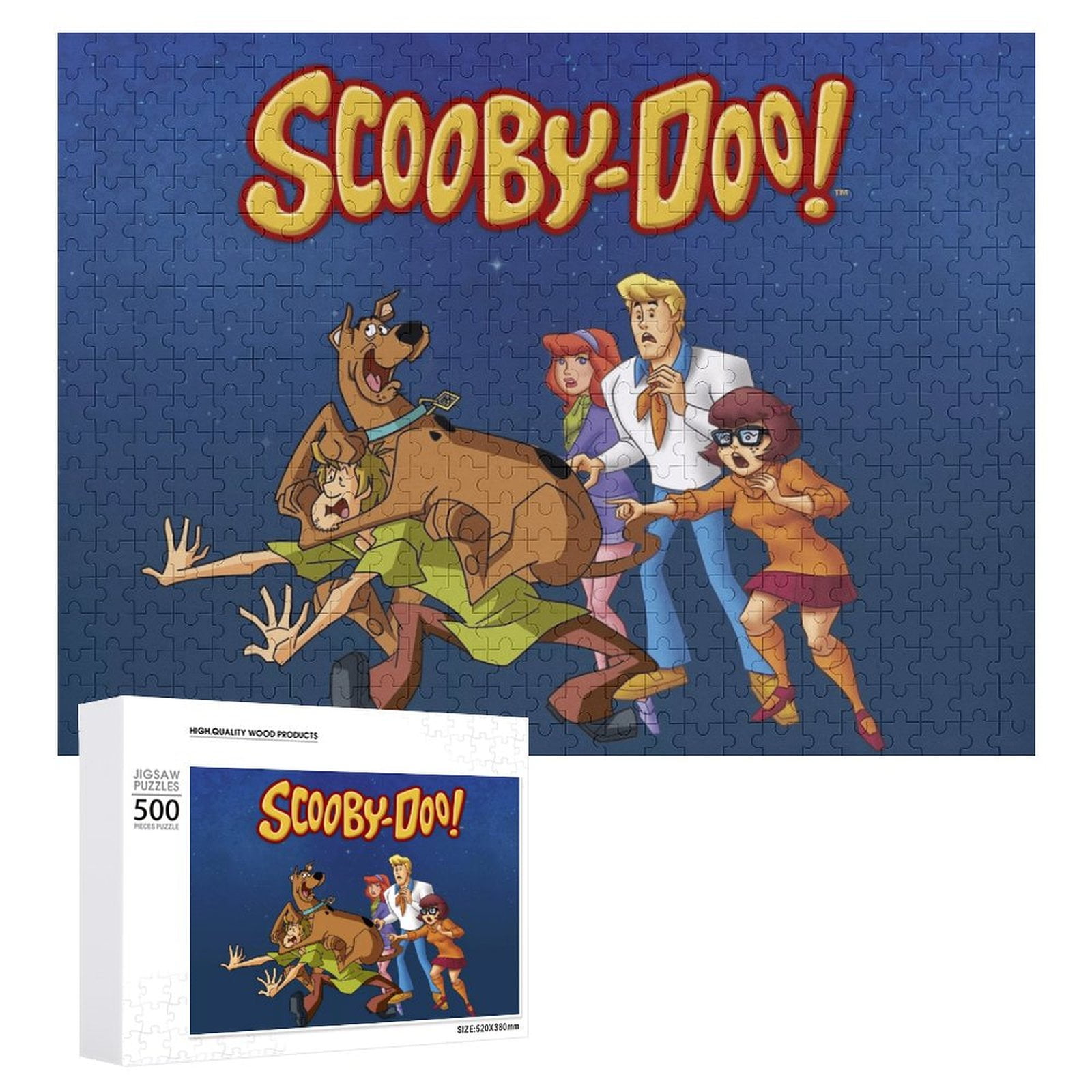 Scooby-Doo Puzzle For Adults & Kids - 500 PCS Jigsaw Puzzle For Boys ...