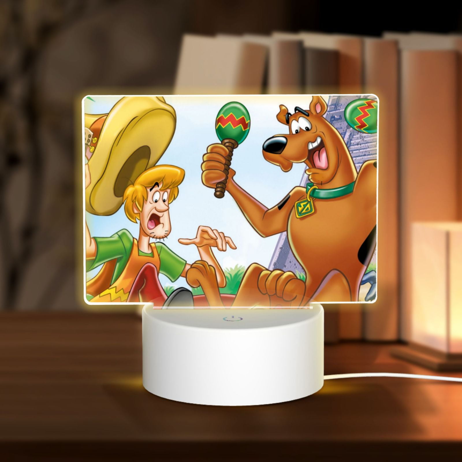 Scooby Doo Rectangular Acrylic Night Light Adjustable 3 Light Modes USB ...
