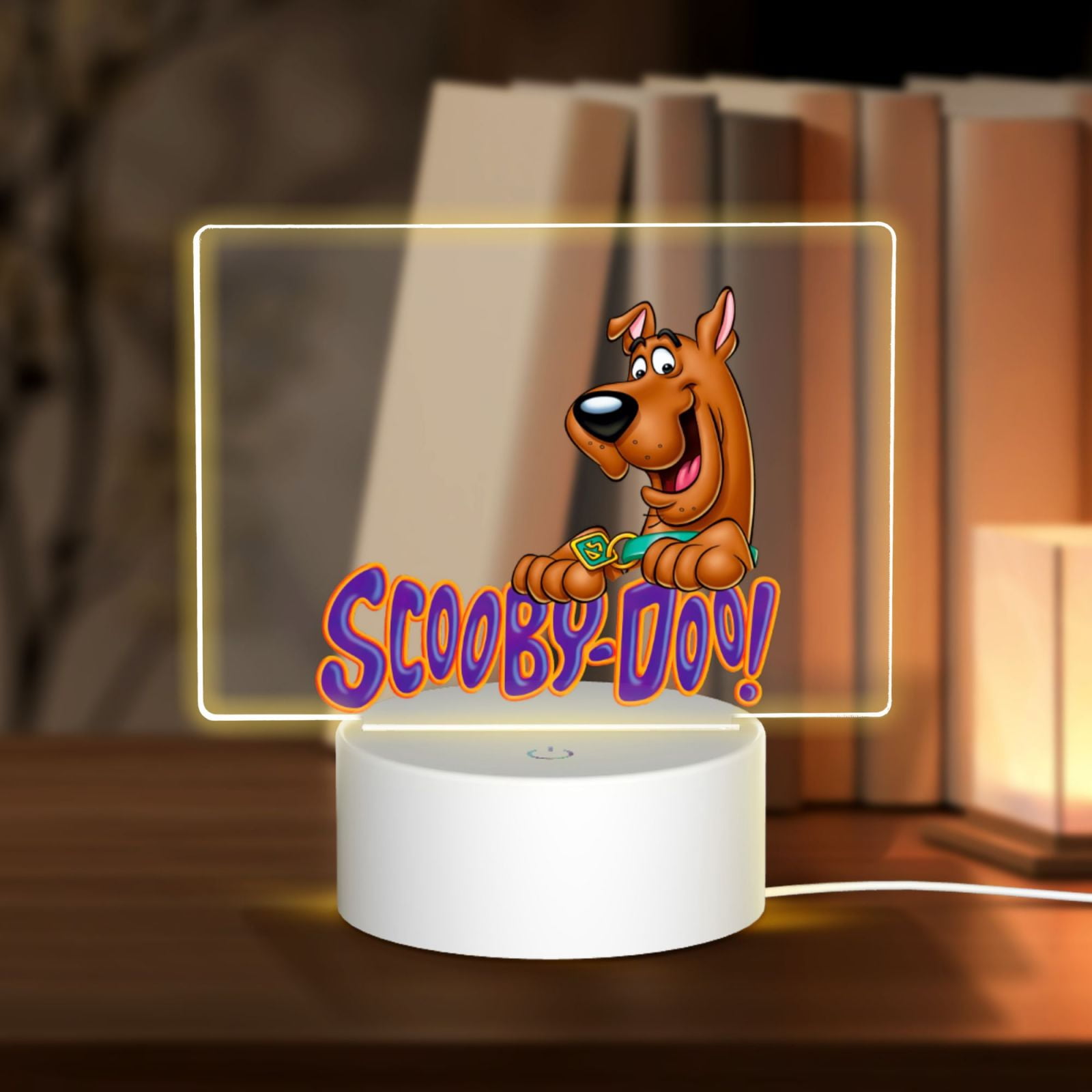 Scooby Doo Rectangular Acrylic Night Light Adjustable 3 Light Modes USB ...