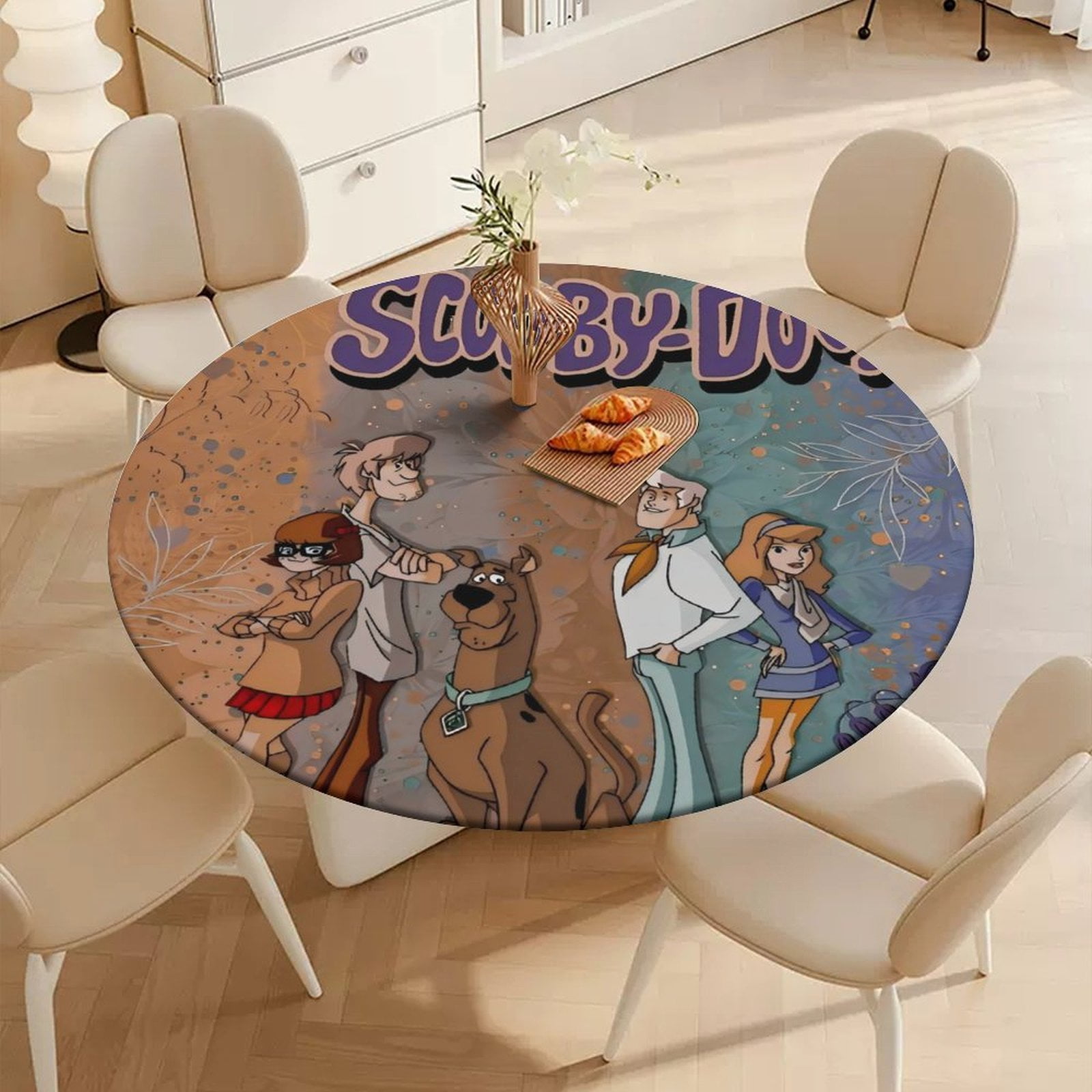 Scooby Doo Round waterproof Oxford tablecloth 120cm - Walmart.com