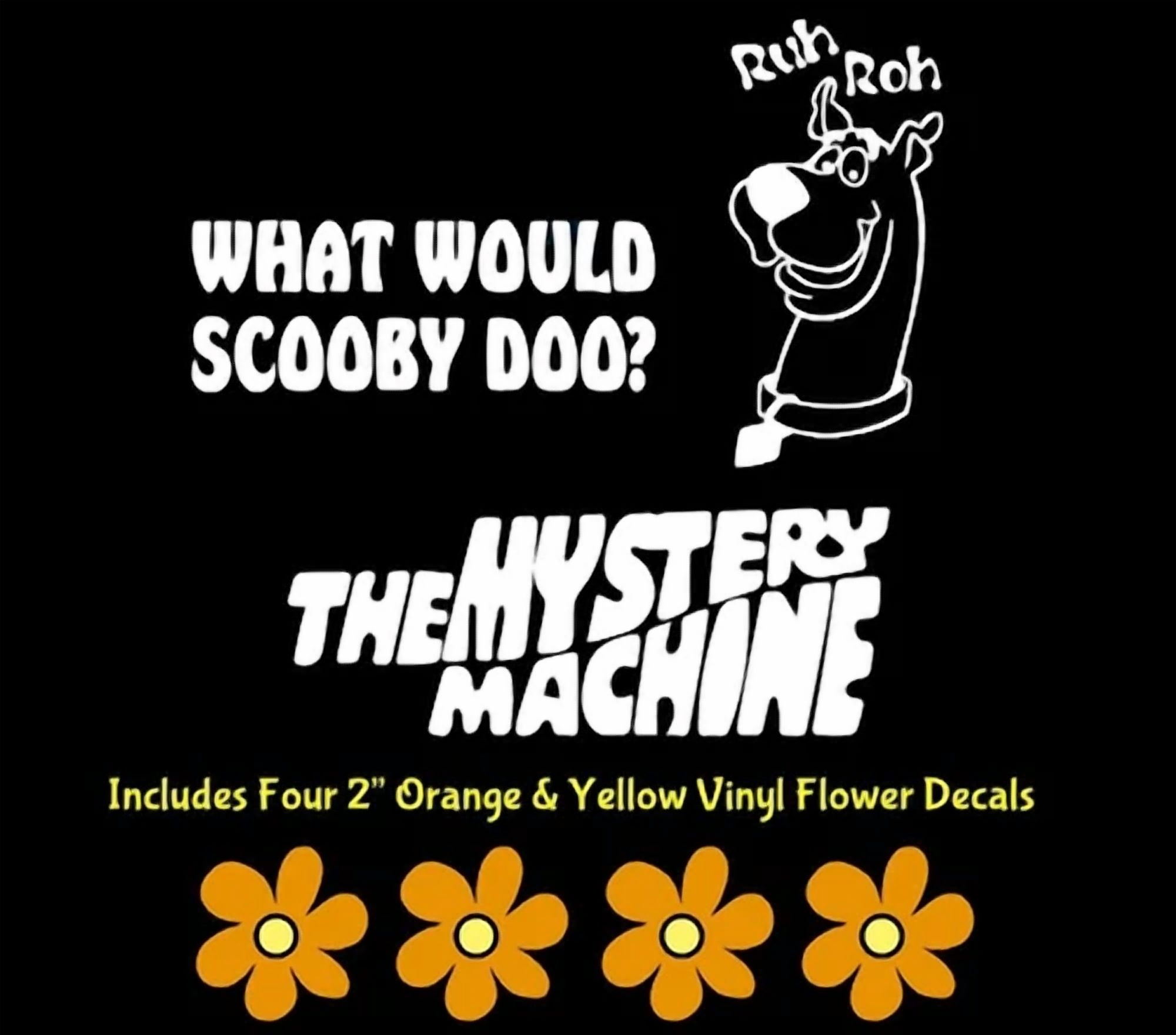 Scooby Doo Ruh Roh 3 Pack 6" White Vinyl Decal Car Window Tumbler ...