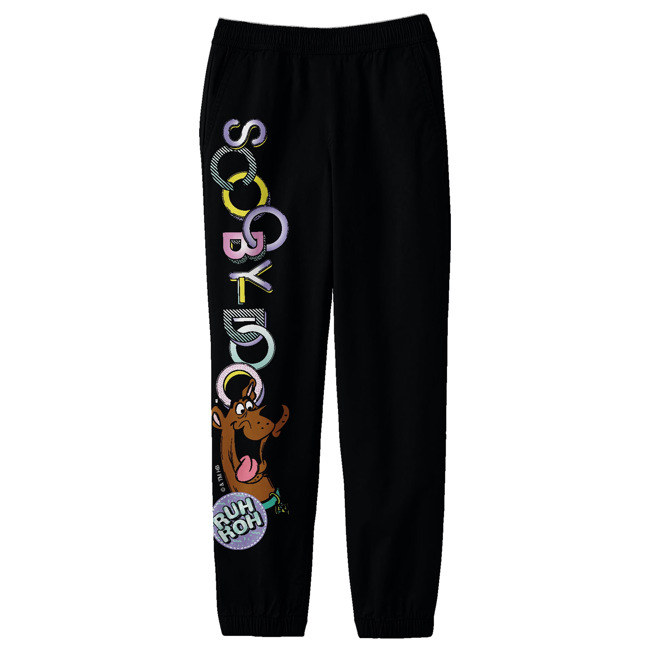 Scooby Doo Ruh Roh Boy's Black Sweatpants-Medium - Walmart.com