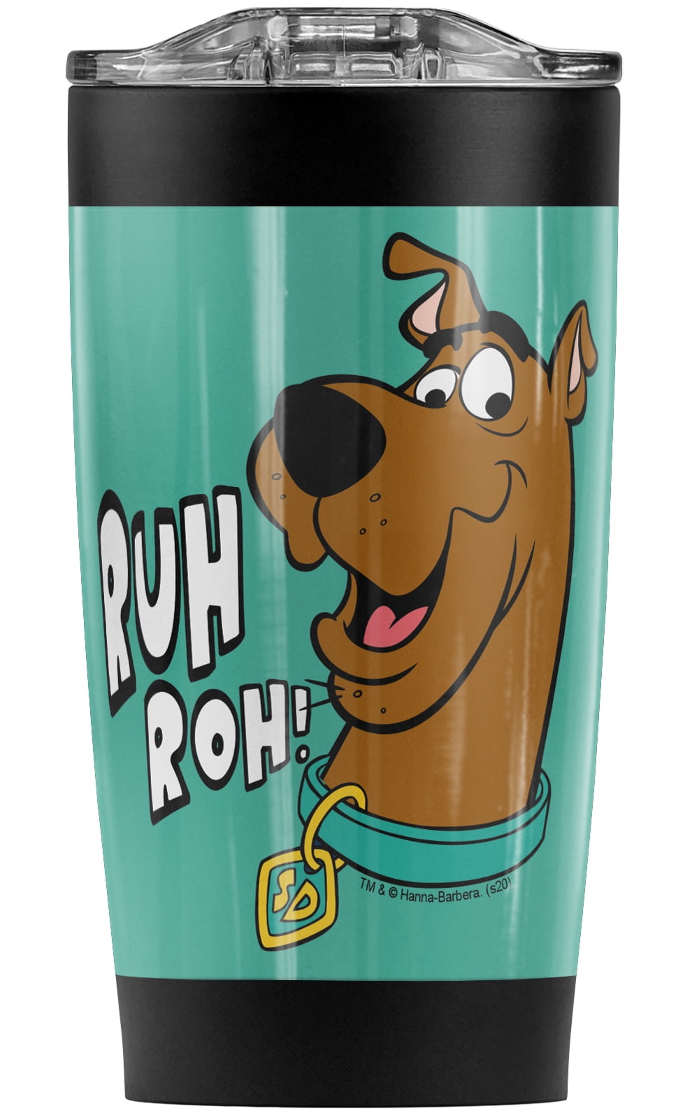 Scooby-Doo Ruh Roh Face Stainless Steel 20 oz Travel Tumbler, Vacuum ...