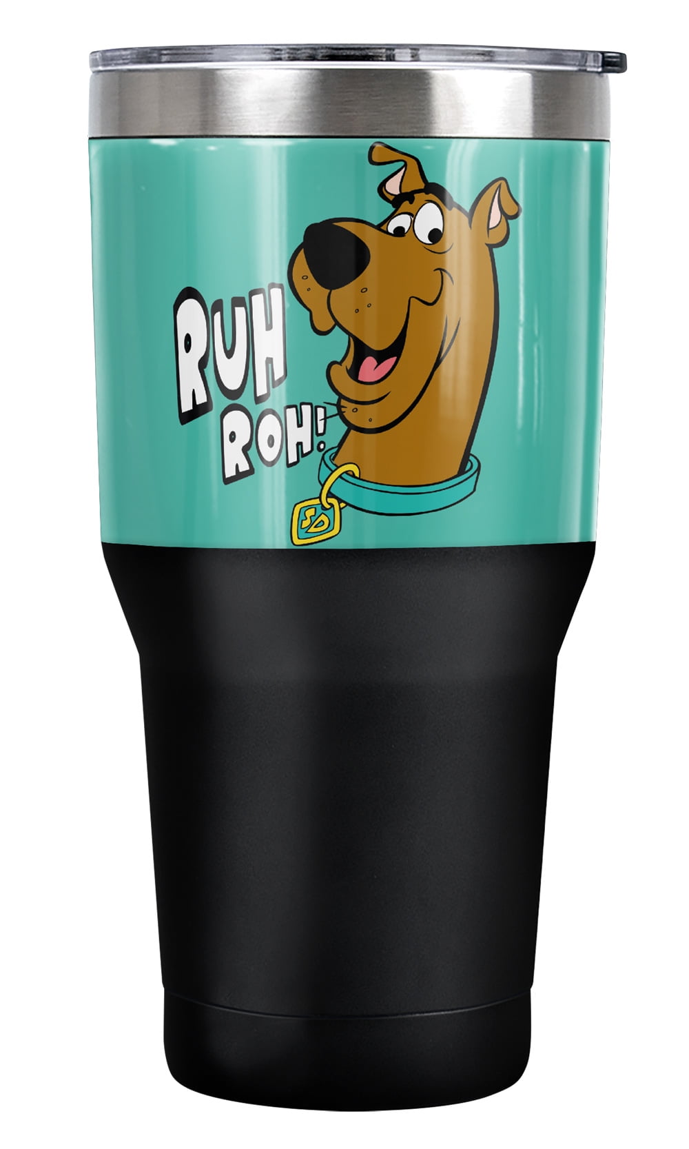 Scooby-Doo Ruh Roh Face Stainless Steel Tumbler 30 oz Coffee Travel Cup ...