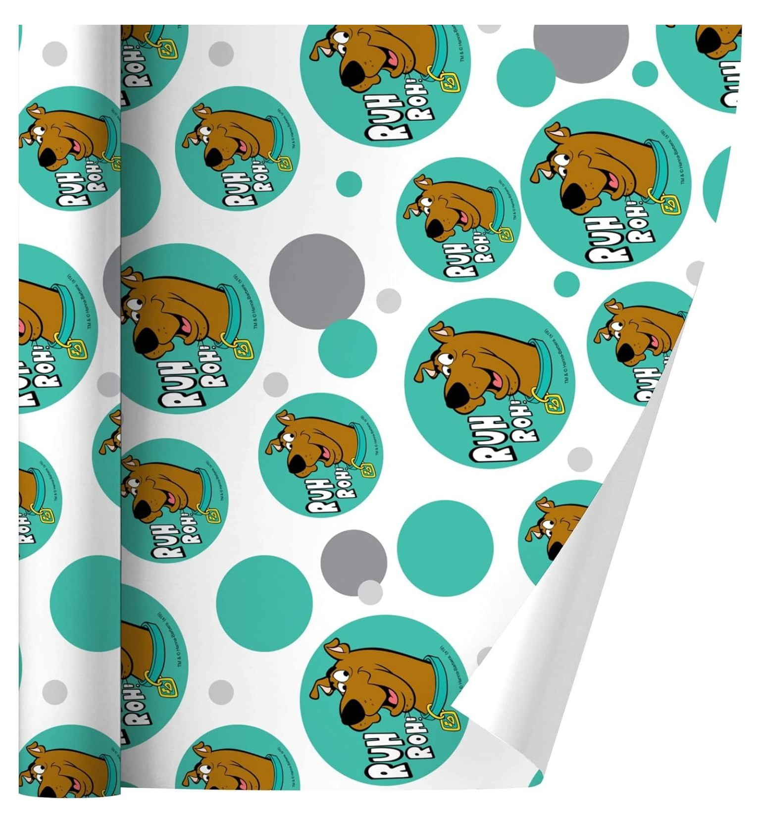 Scooby-Doo Ruh Roh Gift Wrap Wrapping Paper Roll - Walmart.com