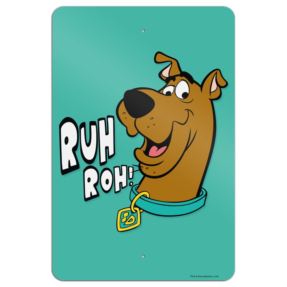 Scooby-Doo Ruh Roh Home Business Office Sign - Walmart.com