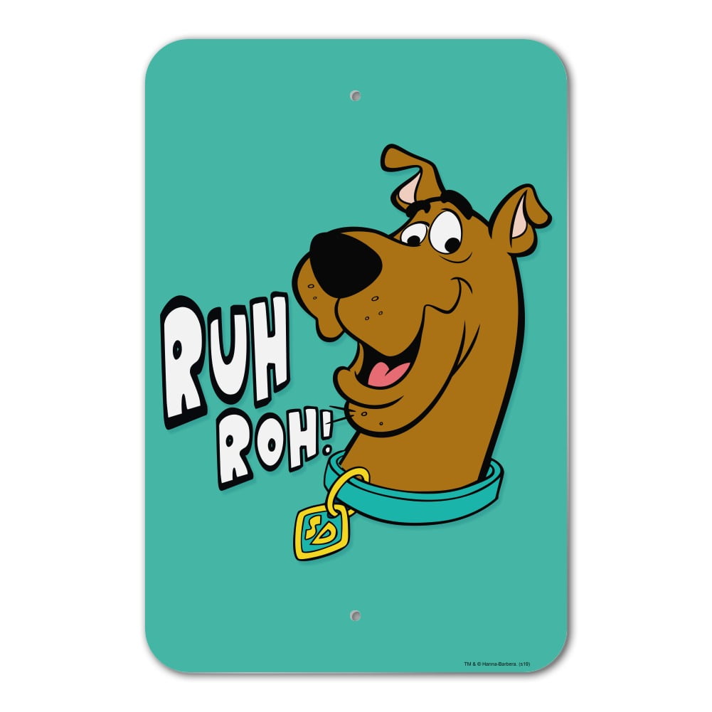 Scooby-Doo Ruh Roh Home Business Office Sign - Walmart.com