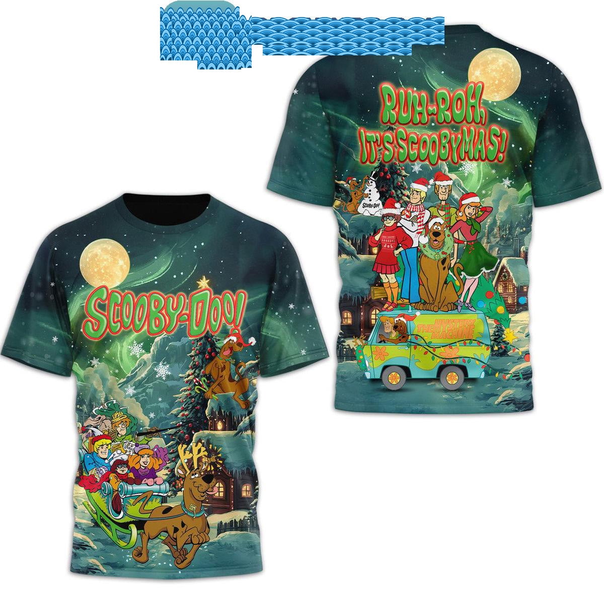 Scooby-Doo Ruh-Roh Its Scoobymas Christmas Hoodie T-Shirt - Walmart.com