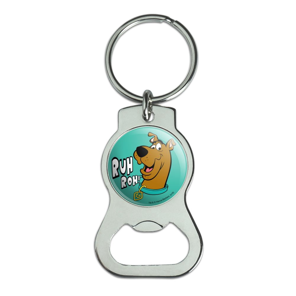 Scooby-Doo Ruh Roh Keychain with Bottle Cap Opener - Walmart.com