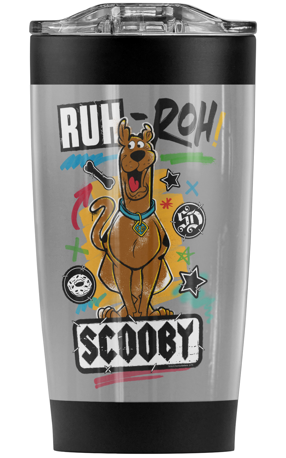 Scooby Doo Ruh-Roh Meddle Stainless Steel Tumbler 20 oz Coffee Travel ...