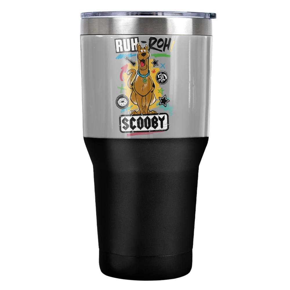 Scooby-Doo Ruh-Roh Meddle Stainless Steel Tumbler 30 oz Coffee Travel ...