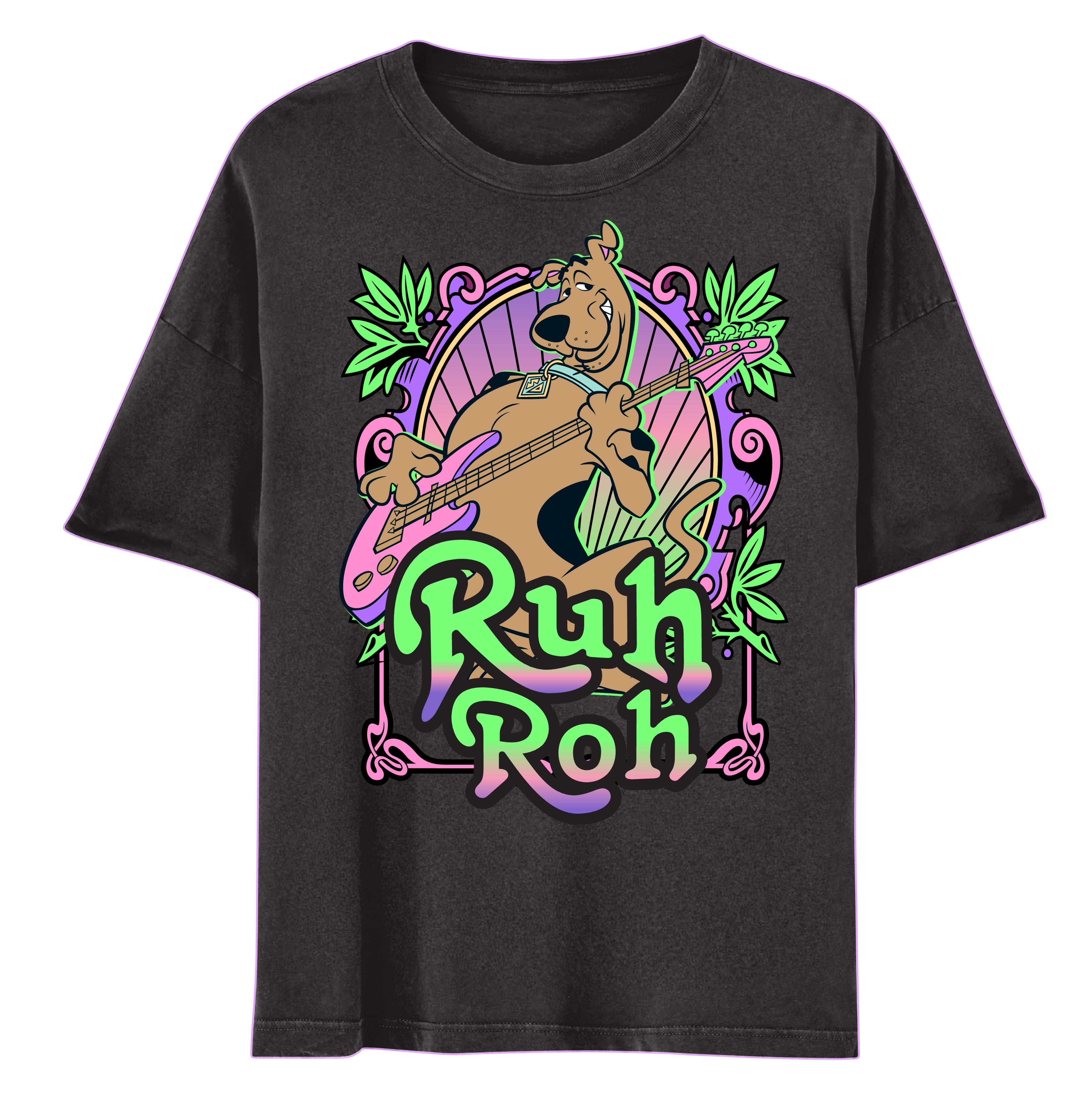 Scooby Doo Ruh Roh Scooby Guitar Mens and Womens Short Sleeve T-Shirt ...