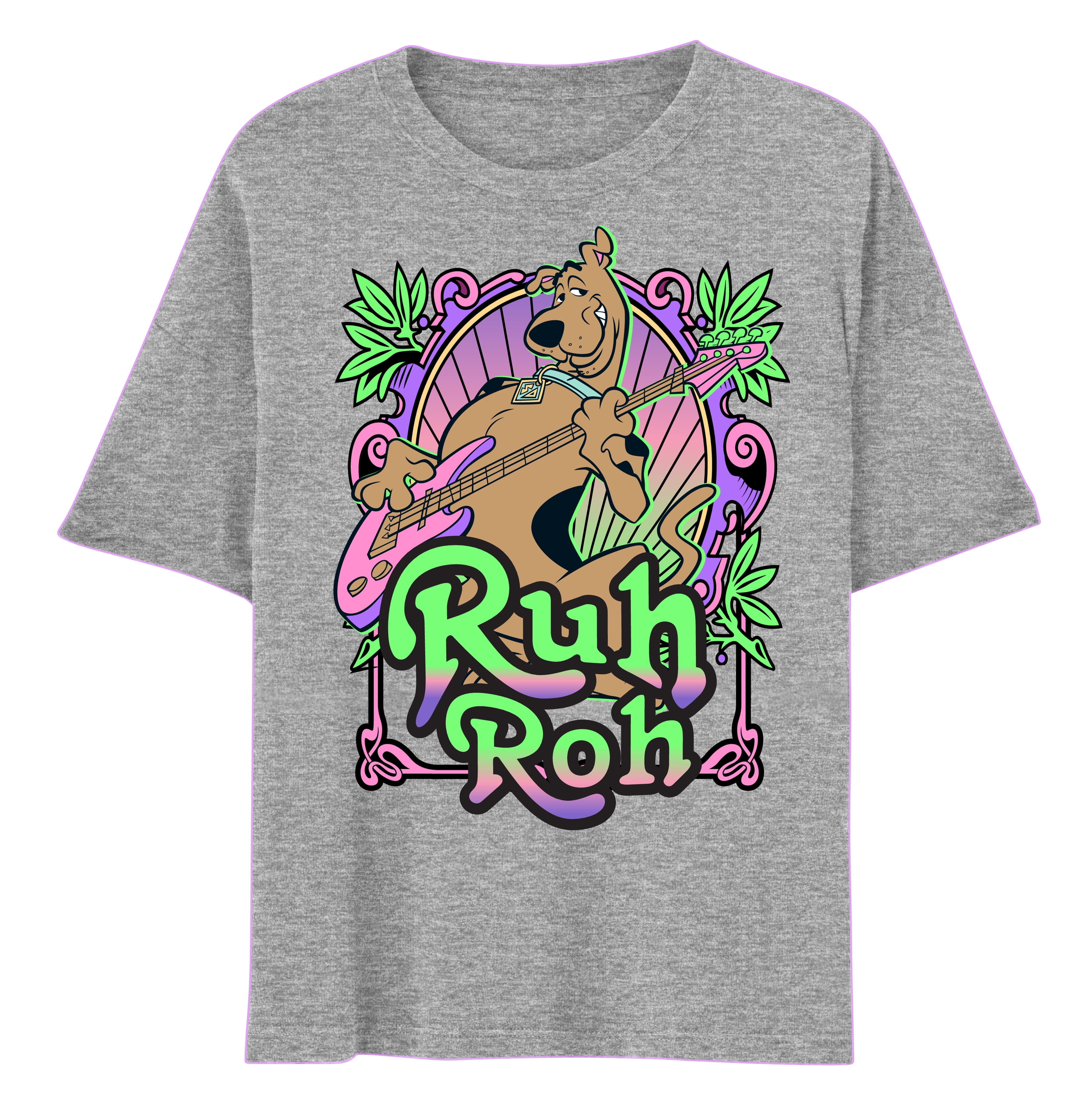 Scooby Doo Ruh Roh Scooby Guitar Mens and Womens Short Sleeve T-Shirt ...