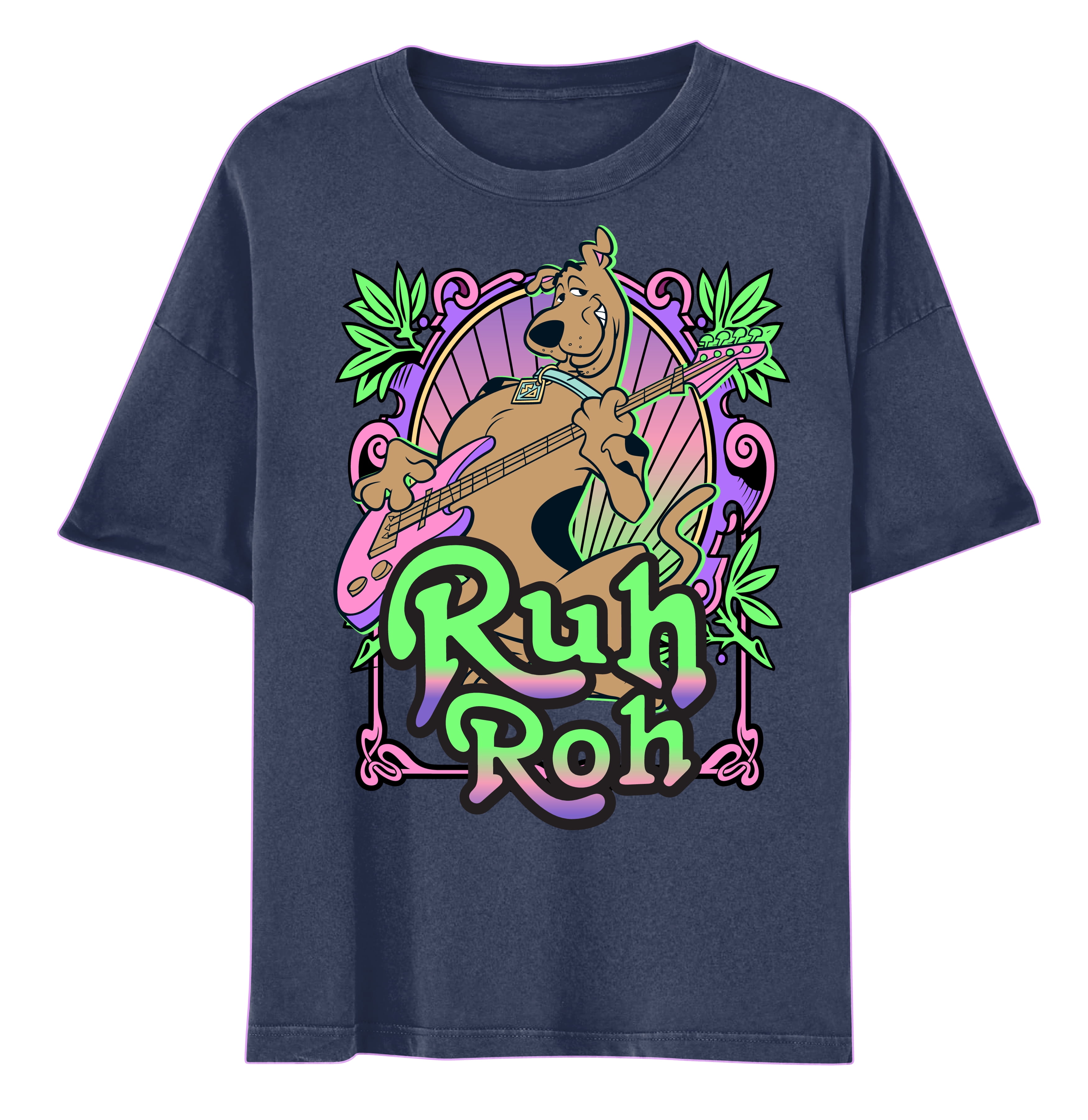 Scooby Doo Ruh Roh Scooby Guitar Mens and Womens Short Sleeve T-Shirt ...