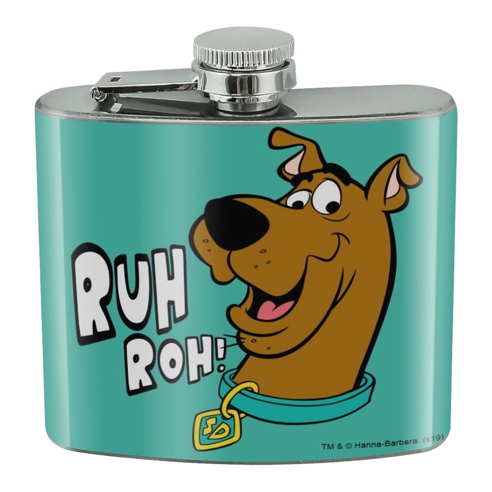 Scooby-Doo Ruh Roh Stainless Steel 5oz Hip Drink Kidney Flask - Walmart.com