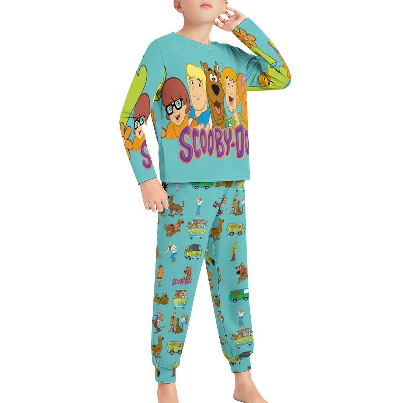 Scooby-Doo Scooby Children's Pajama Suit Sleepwear Long Sleeve Top And ...