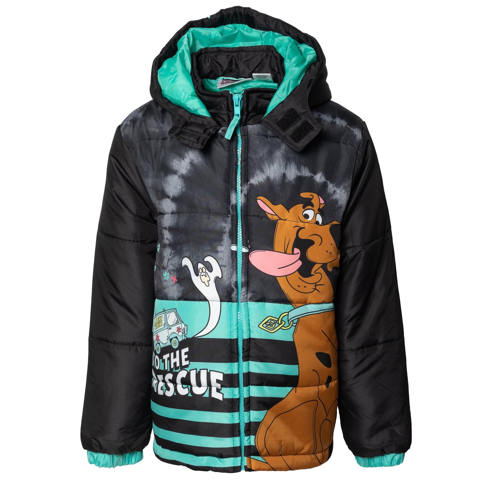 Scooby-Doo Big Boys Winter Character Puffy Hooded Jacket for Children ...